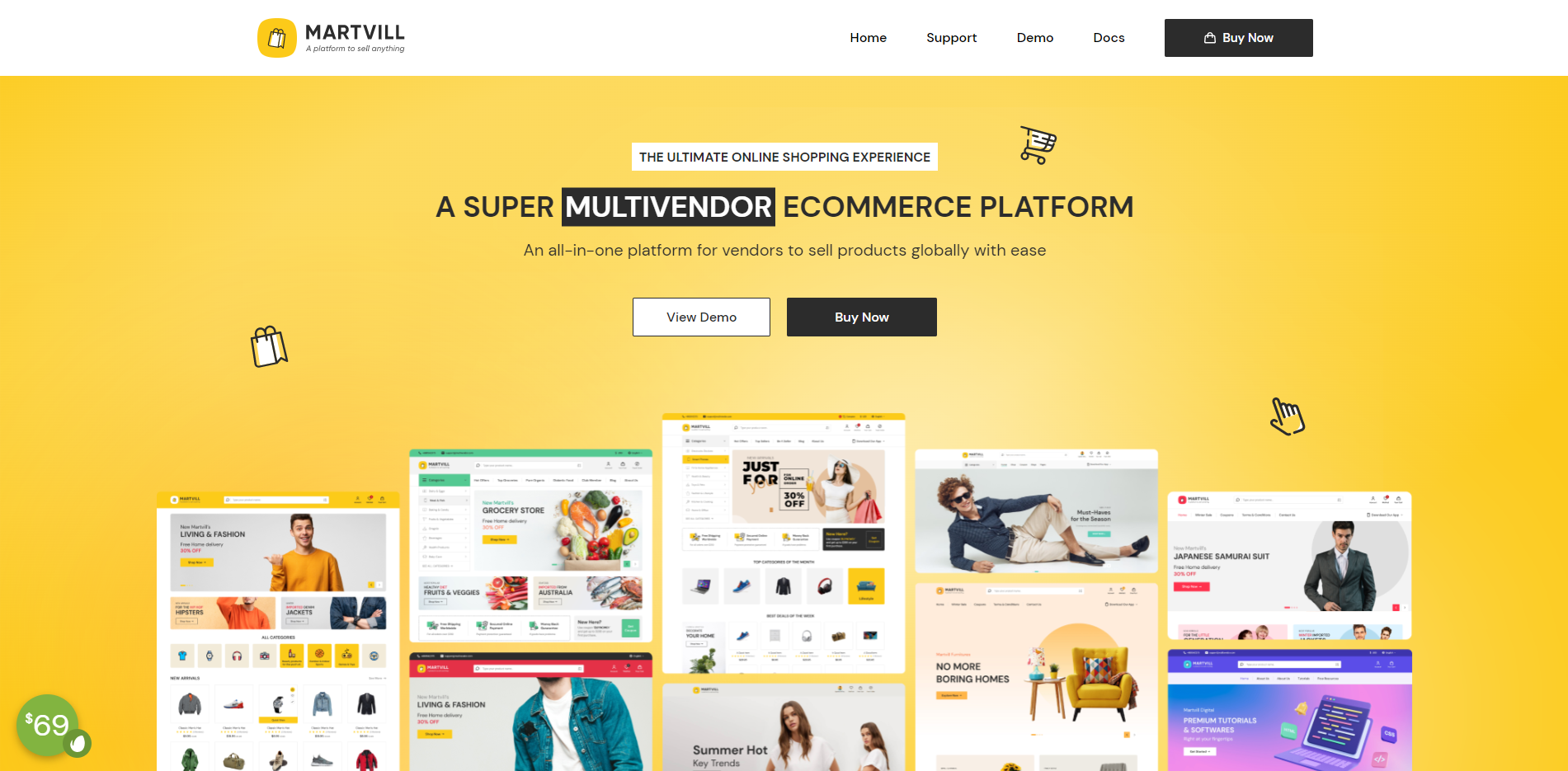 Martvill - A global multi vendor e-commerce platform to Sell Anything